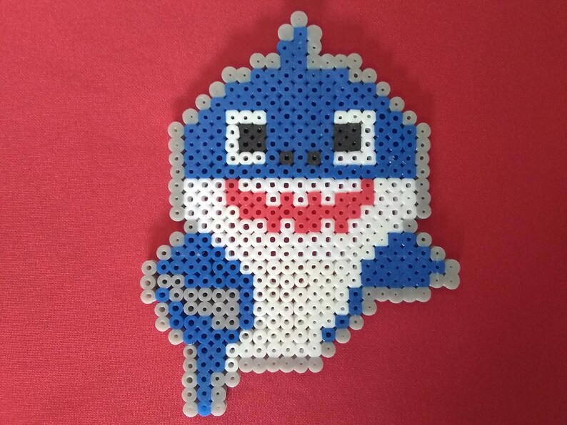 Baby Shark Pixel Art Set | Etsy