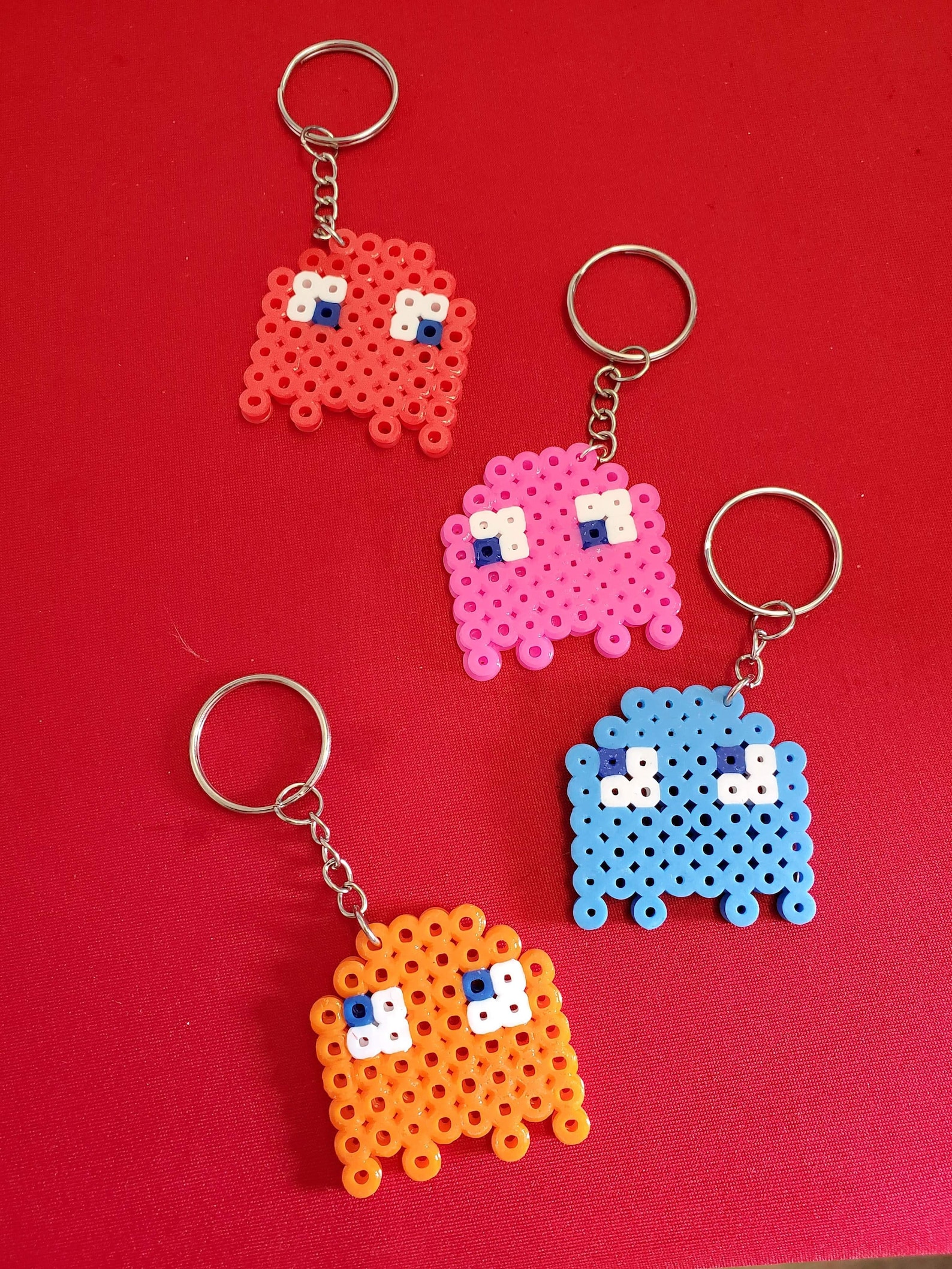 Pacman Ghost Key Chains - Etsy