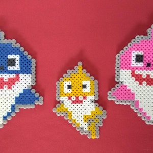 Baby Shark Pixel Art Set | Etsy