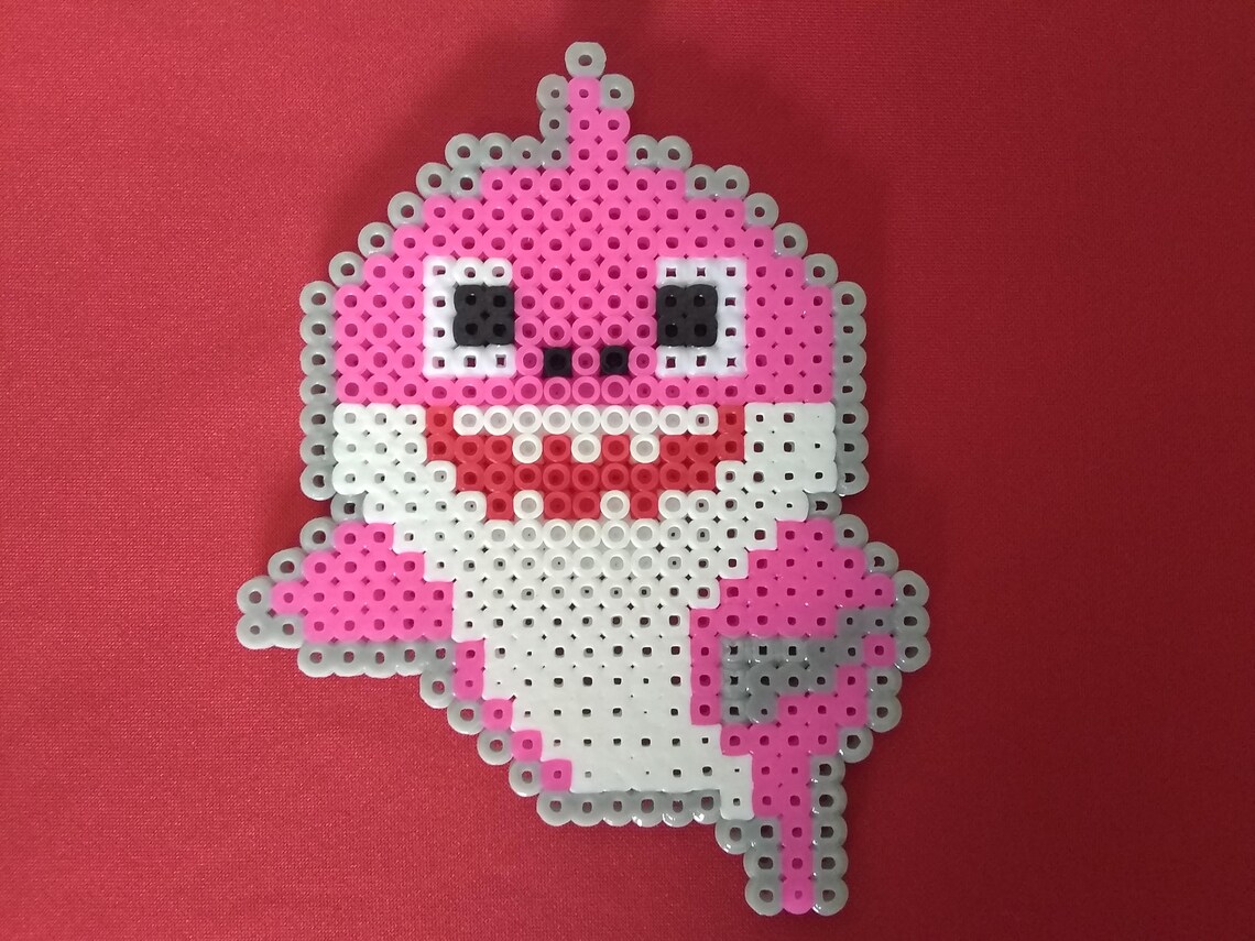 Baby Shark Pixel Art Set | Etsy