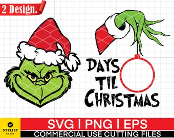 Grinch Countdown Svg | Etsy