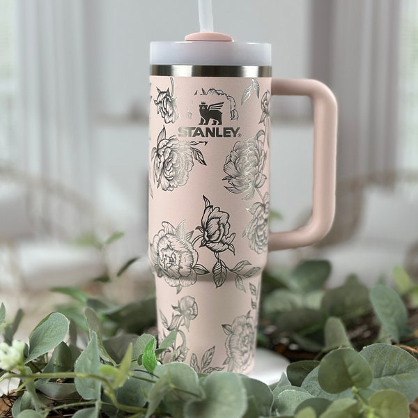 Stanley Tumbler Peony - Etsy
