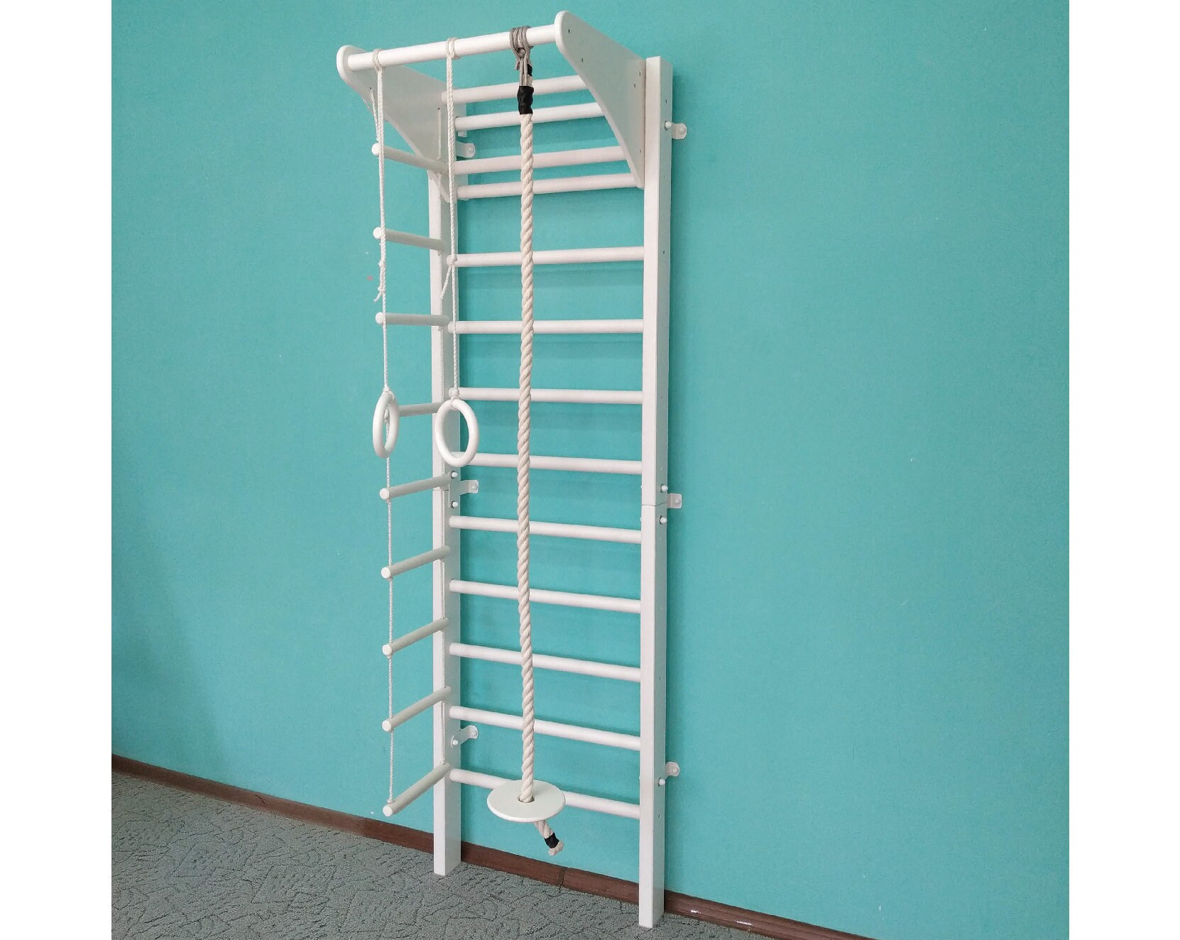 Swedish ladder with adjustable pull-up bar and with plastic | Etsy