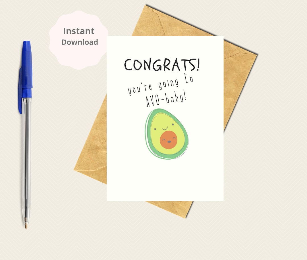 Congratulations Pregnancy Card Funny Baby Card - Etsy