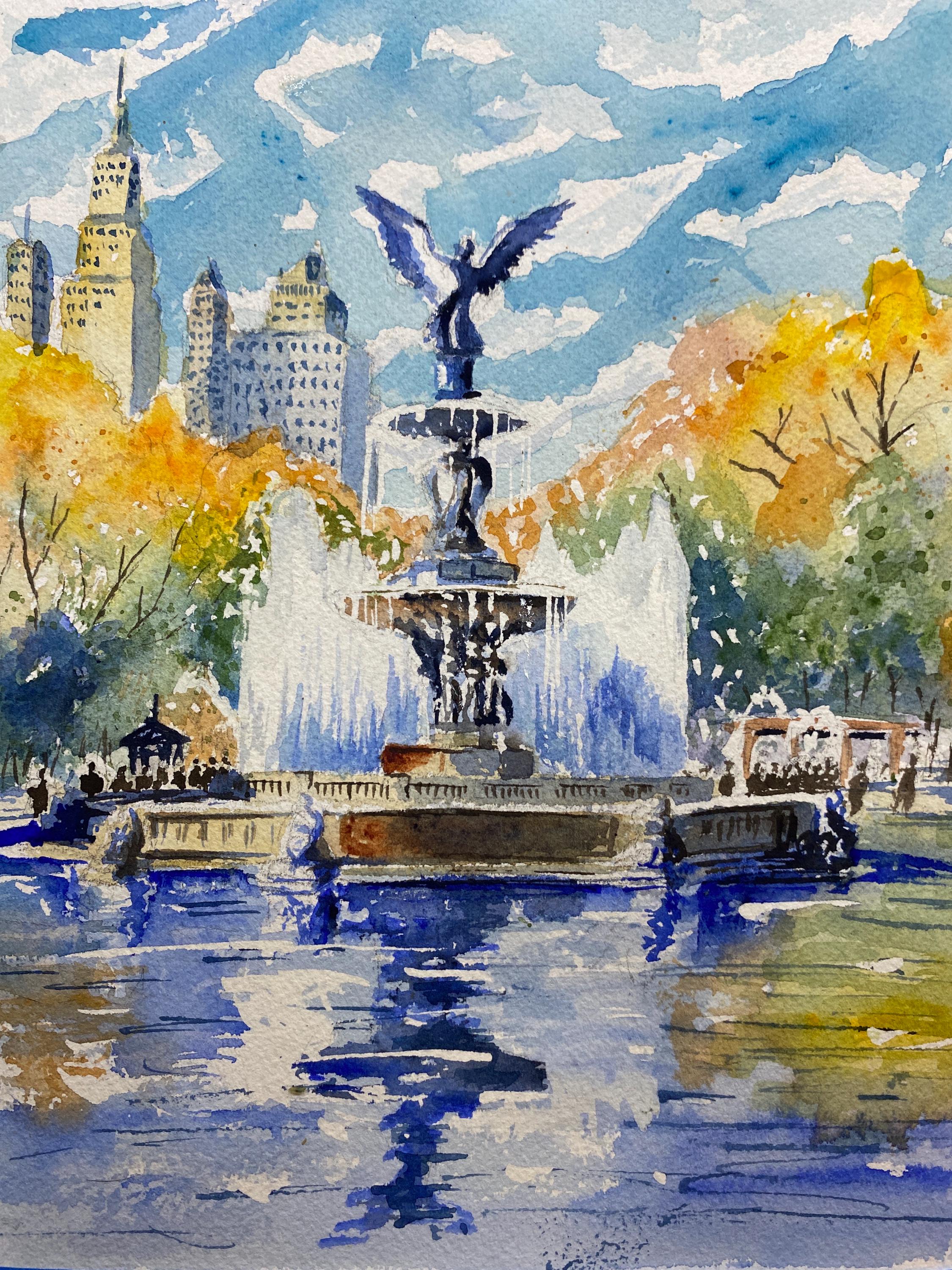 New York City Original Watercolor Paintings, Urban Landscapes, City ...