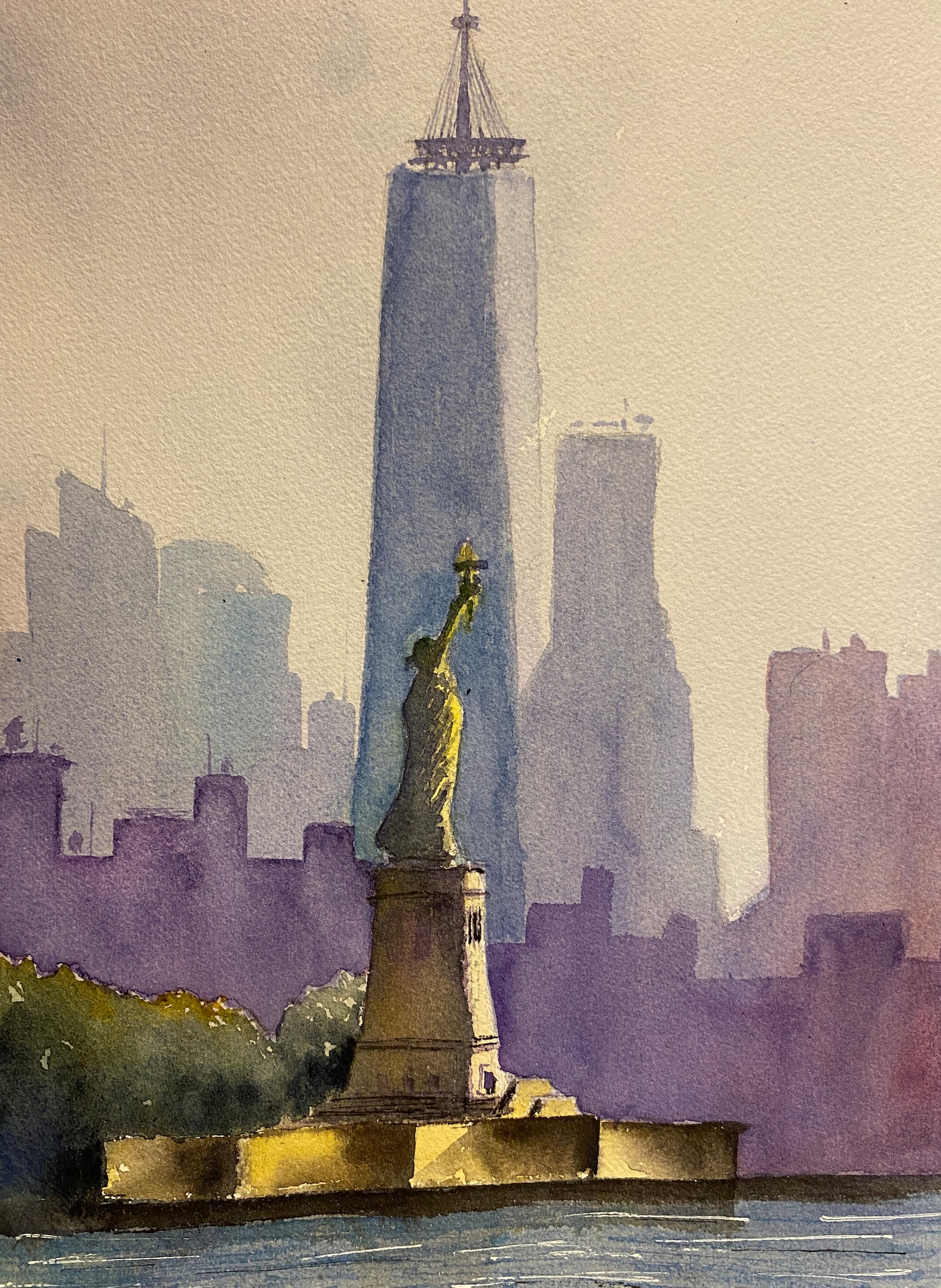 New York City Original Watercolor Paintings, Urban Landscapes, City ...