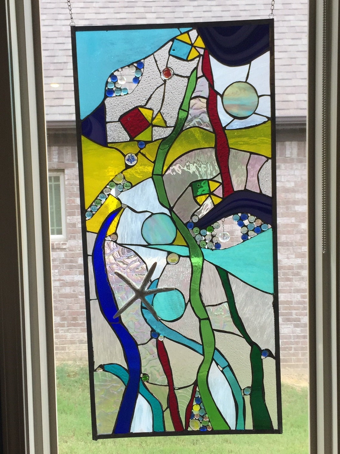Stained Glass Abstract Under the Seascape - Etsy