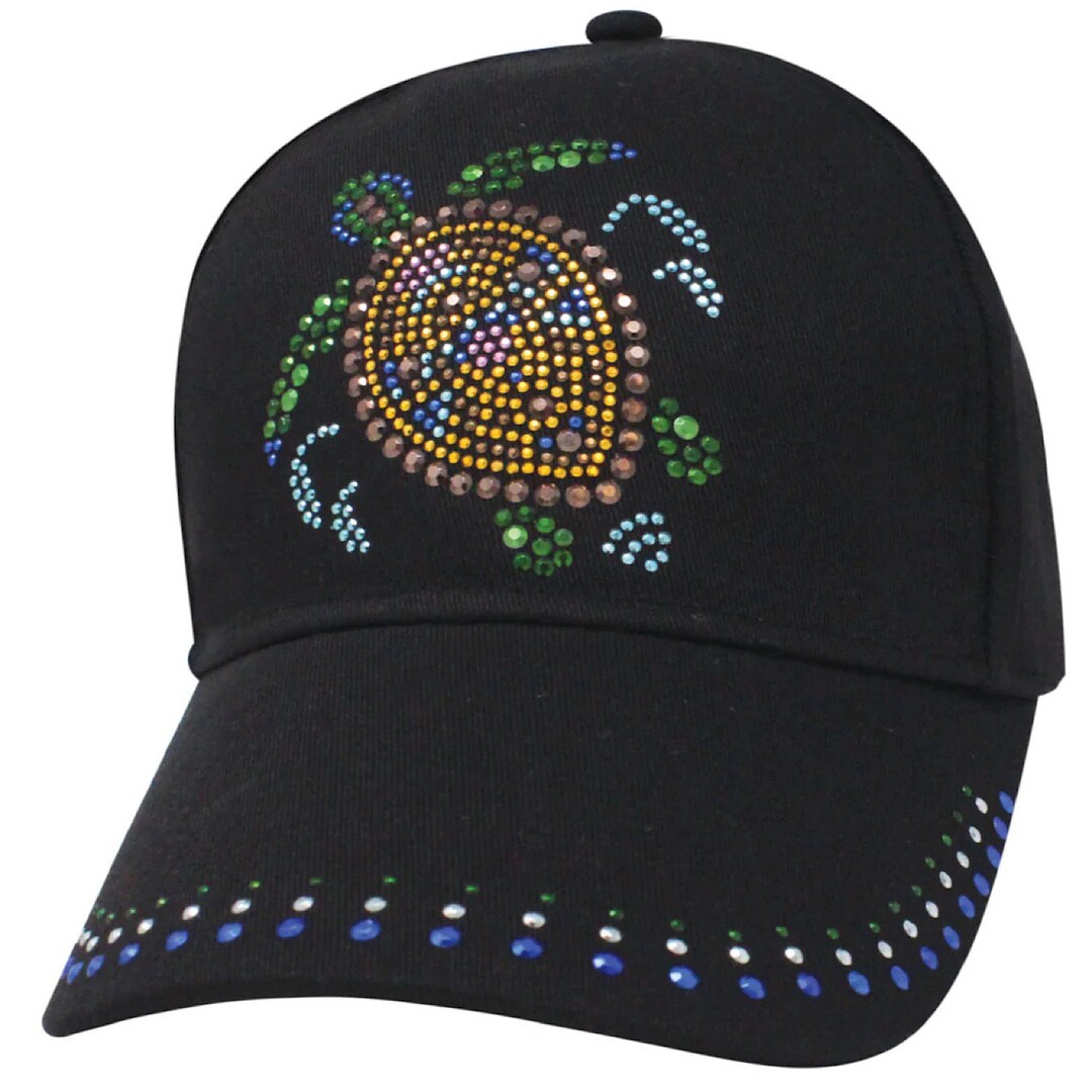 Rhinestone Turtle Bling Cap - Etsy