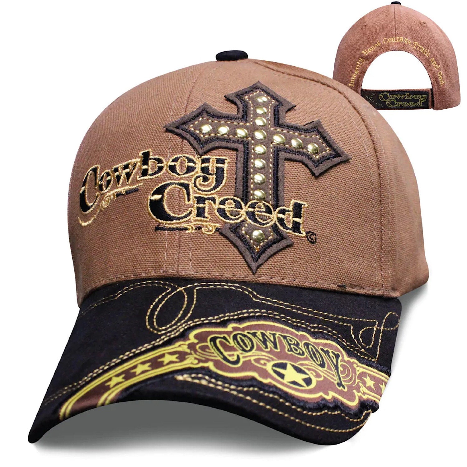 Cowboy Creed Embroidered Cap - Etsy