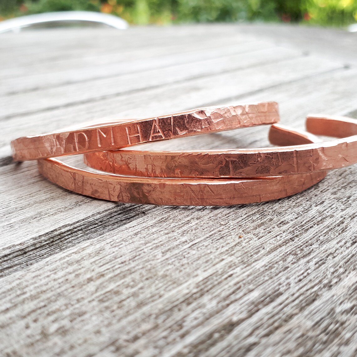 Copper Bangle Chunky Copper Bangle Hammered Copper Bangle | Etsy