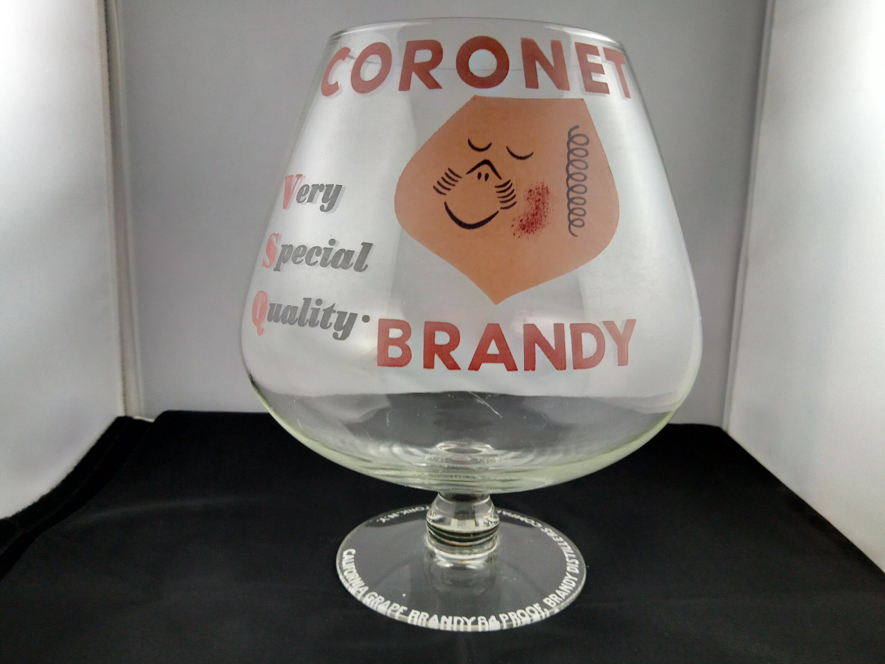 Vintage Extra Large CORONET Brandy Snifter - Paul Rand Modernist Design ...