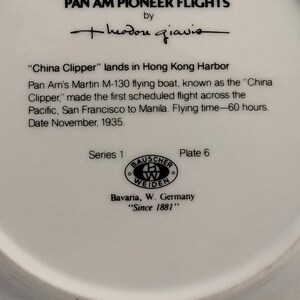 Vintage Pan Am Airline - Pioneer Plane Collector Plates: Constellation ...