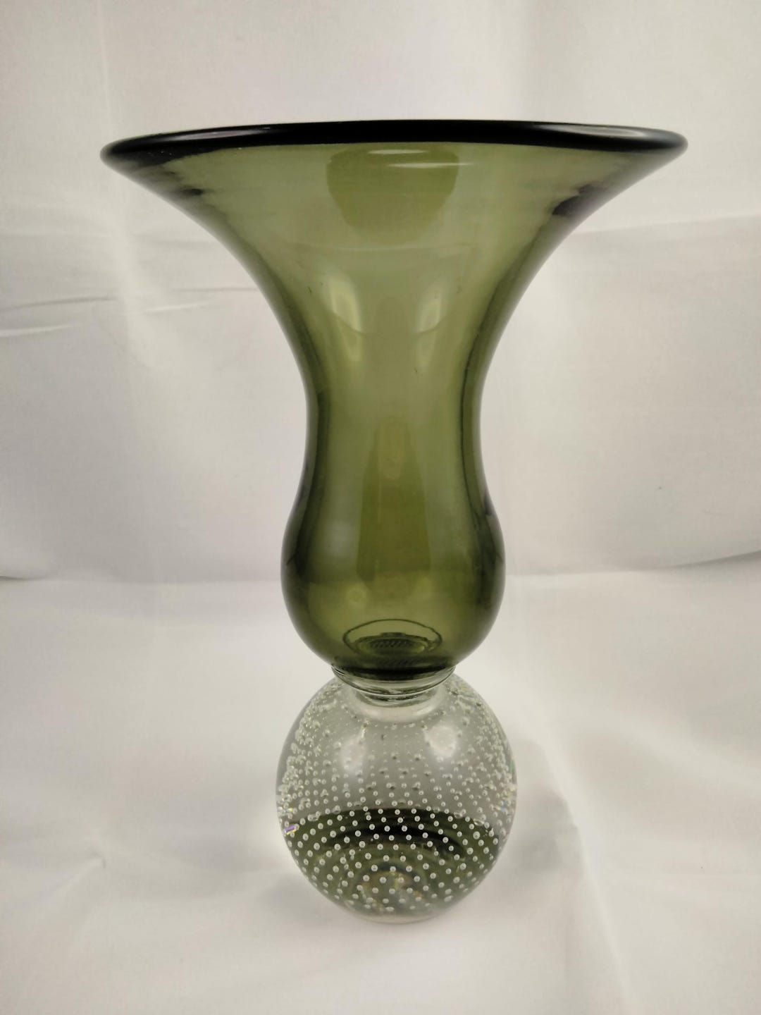 Handblown Controlled Bubble Vase by Carl Erickson Vintage & Rare MCM ...