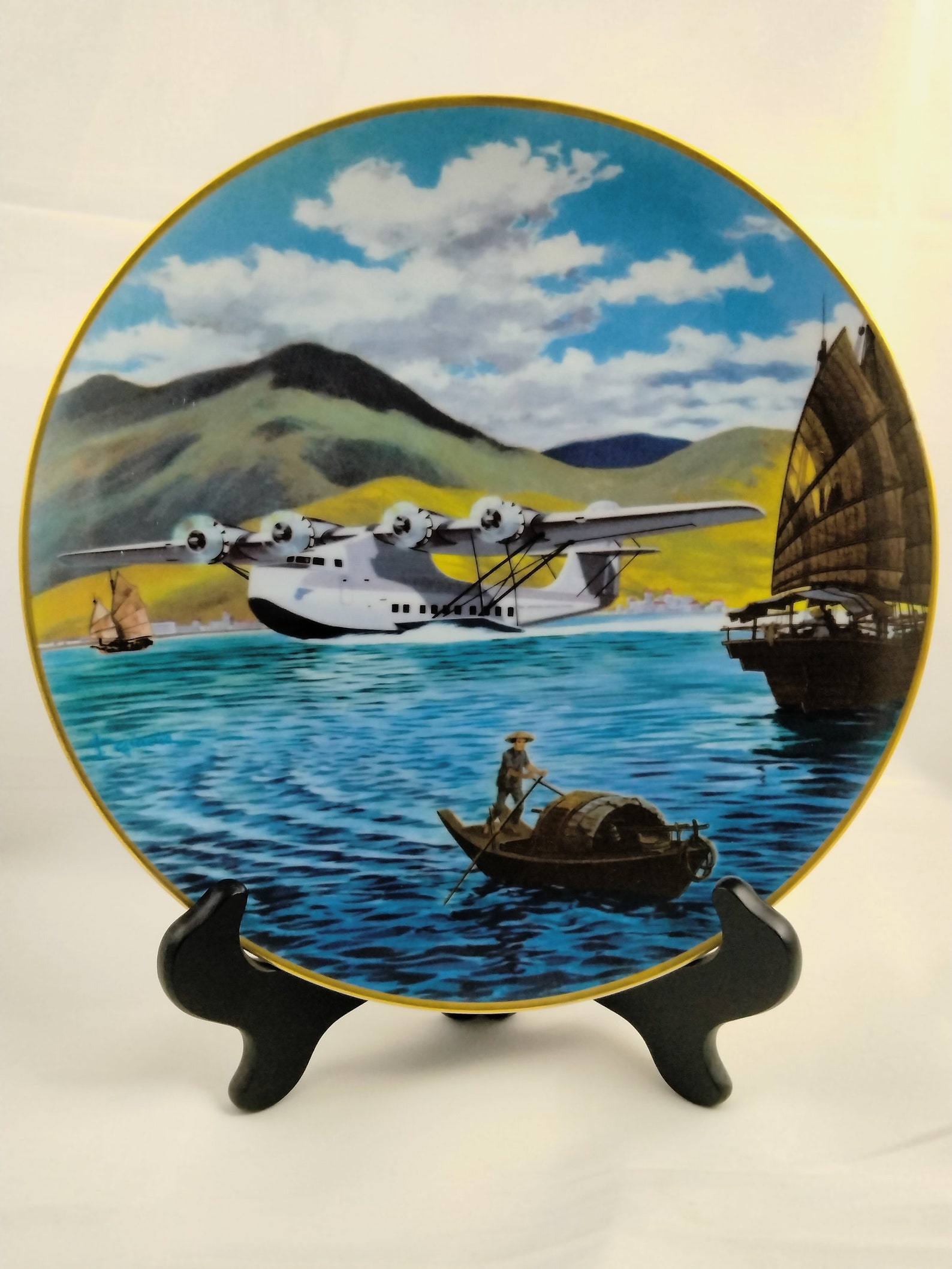 Vintage Pan Am Airline - Pioneer Plane Collector Plates: Constellation ...