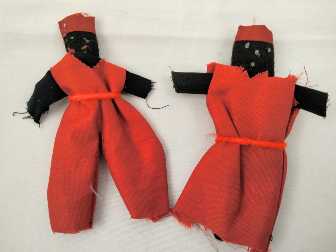 A Handmade Pair of Mini Voodoo Dolls - Portable, Void of Spirt and ...