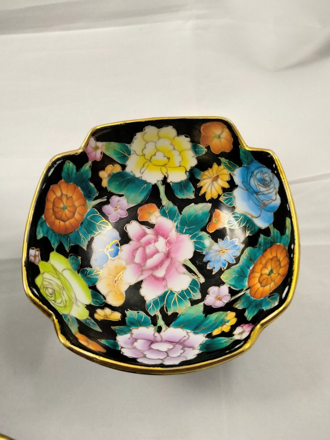 Set of 6 Vintage Chinese TOYO Mille Fleur Porcelain Bowls - Cloisonné ...