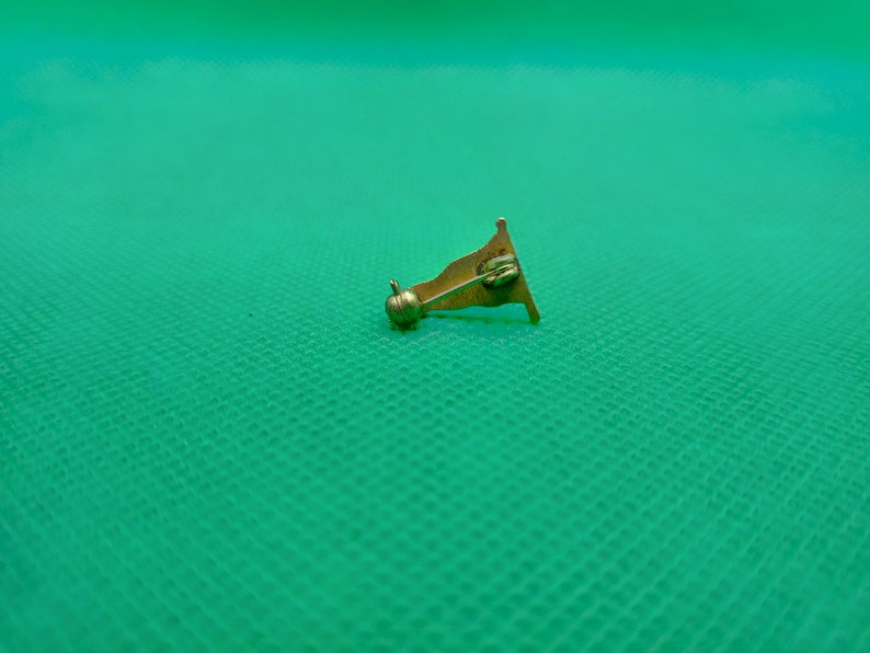 Vintage Blue Enamel & Brass ARMY Pennant Pin - Etsy