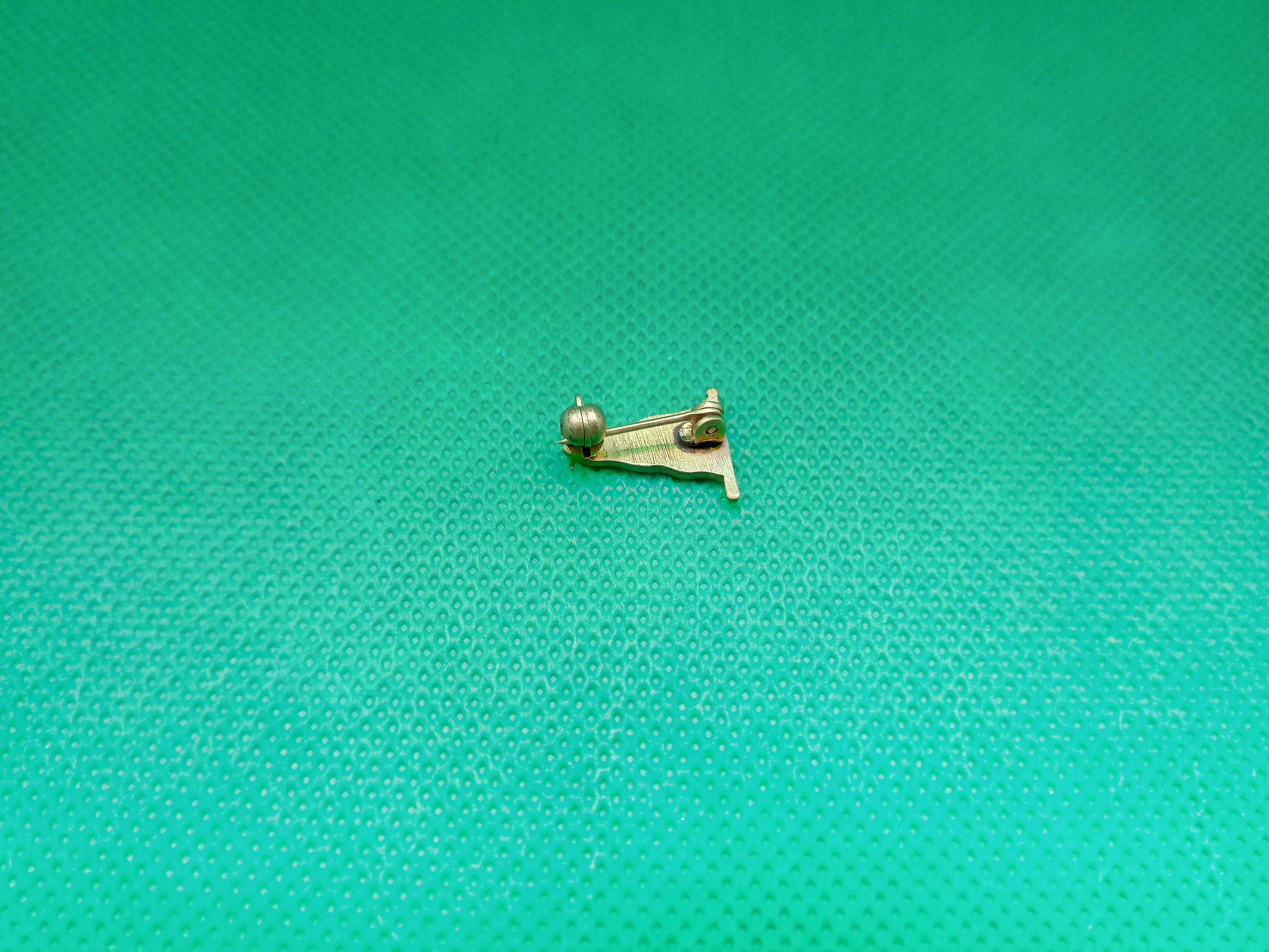 Vintage Blue Enamel & Brass ARMY Pennant Pin - Etsy
