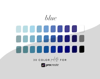 Dusty Blue | INSTANT DOWNLOAD | Procreate Color Palette | for iPad ...