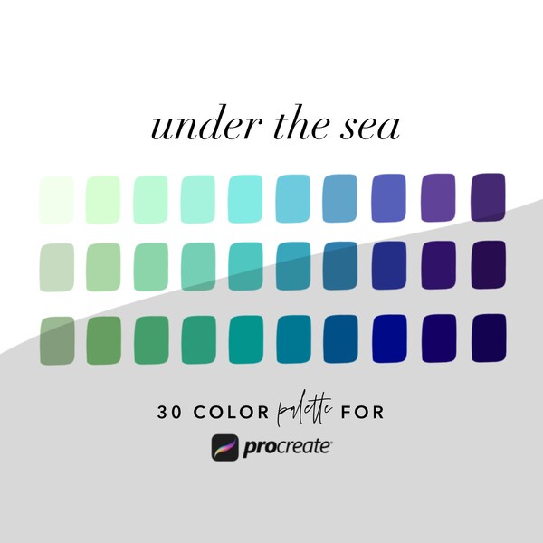 Under the Sea Color Palette - Etsy