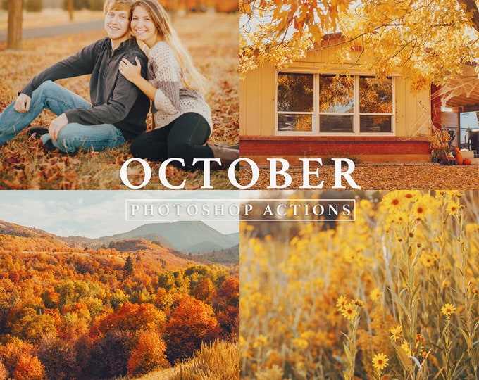 200 Autumn Photoshop Actions, Fall Autumn Filters, Warm Outdoor Photo ...