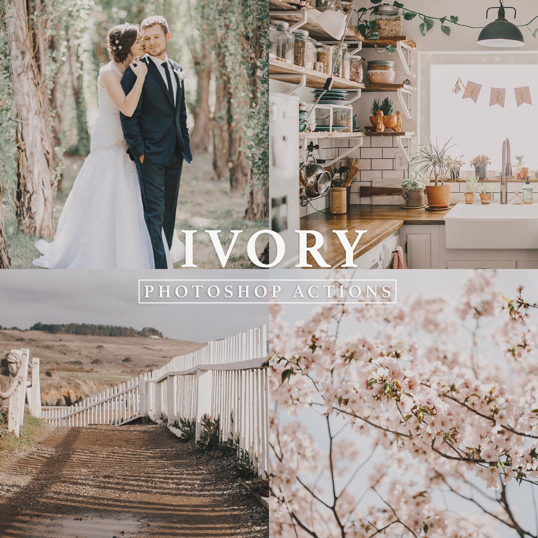 Ivory Photoshop Actions // Muted Tones, Airy Tones, Soft Tones, Creamy ...