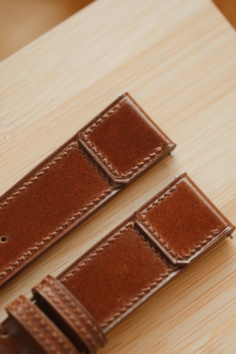 Coffee Brown Shell Cordovan Watch Strap for JLC Reverso - Etsy