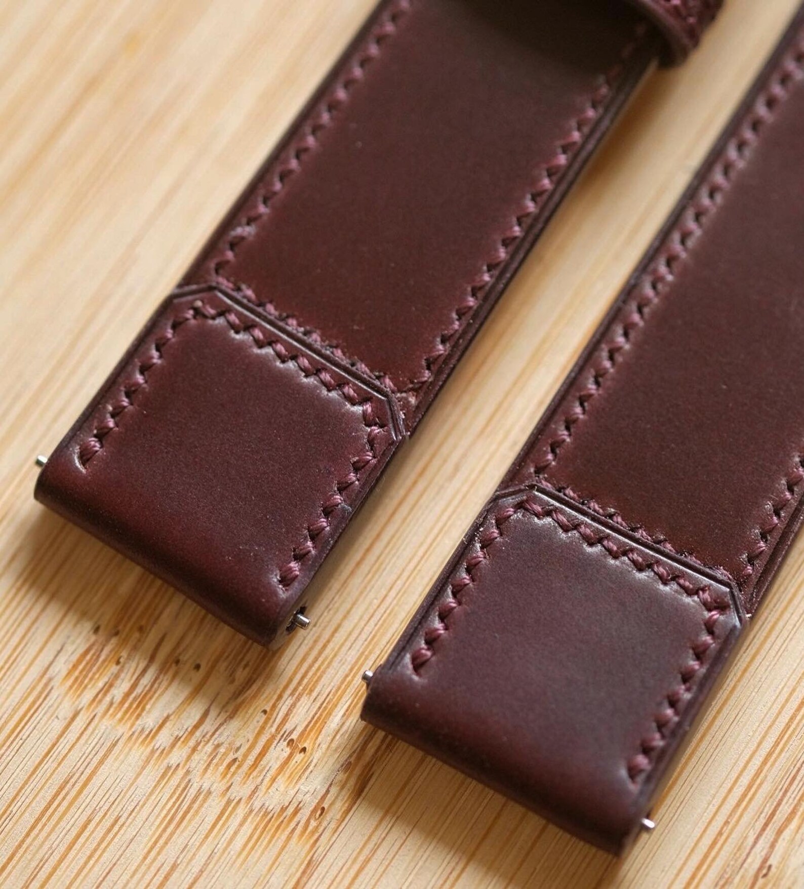 Horween Color 8 Shell Cordovan Watch Strap for JLC Reverso | Etsy