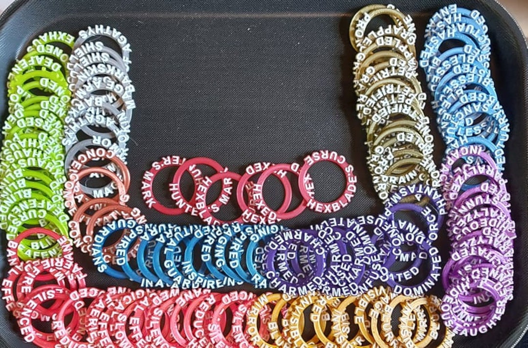 Tabletop Condition Rings (dnd) - Etsy