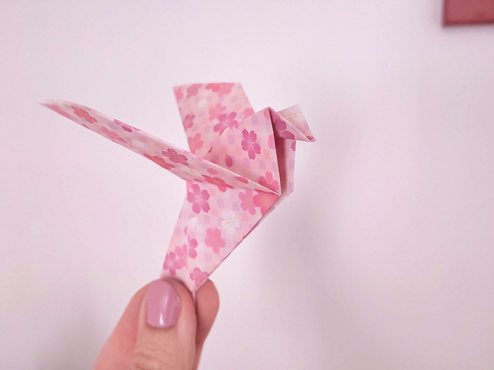 15pc Origami Peace Doves: Sakura Patterns cherry Blossoms 3.5x3.5 Pink ...