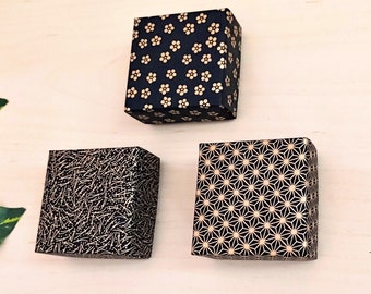 5pc Red Origami Masu Boxes Premium Quality Japanese Yuzen Washi Paper ...