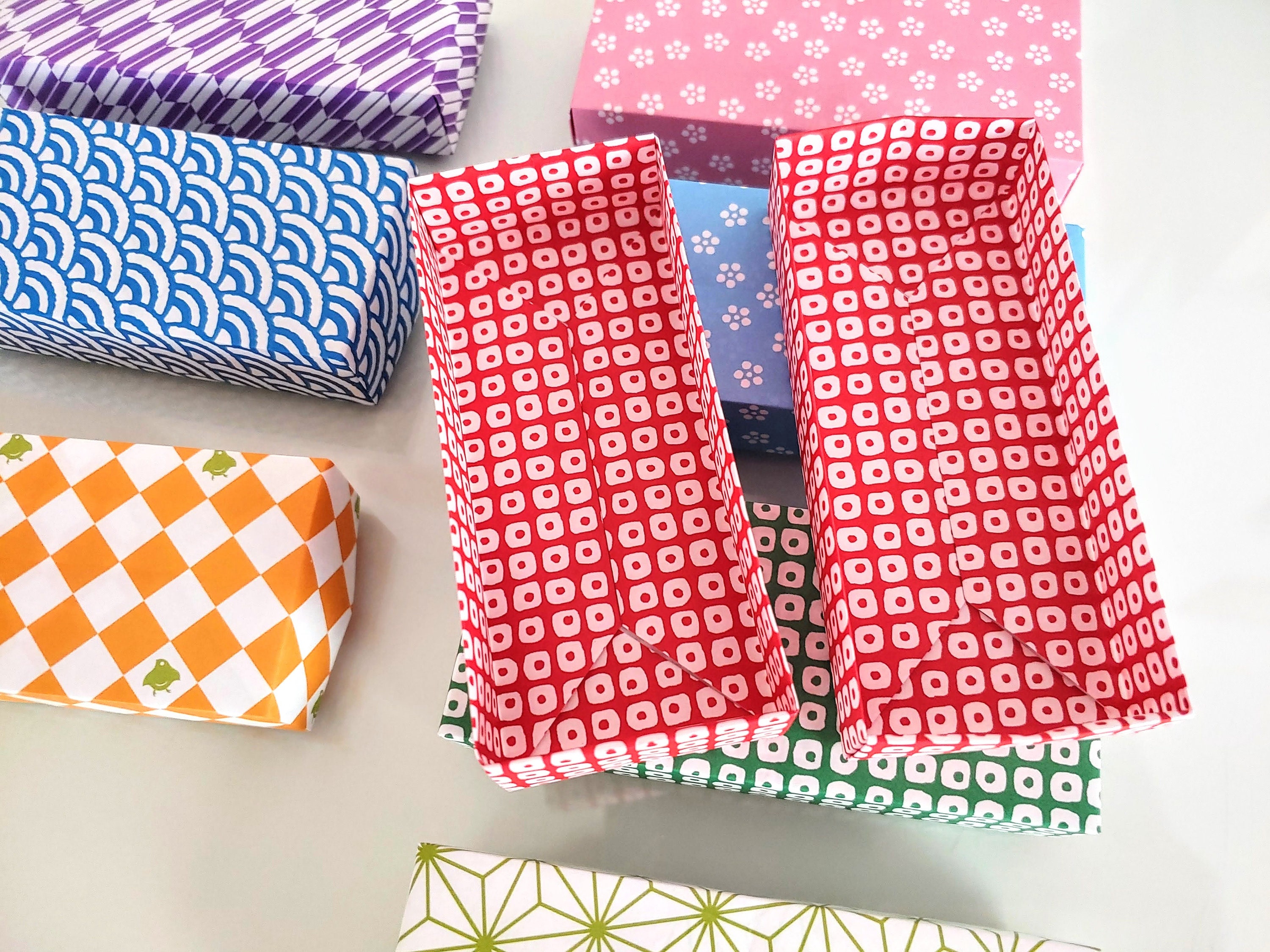 8 Pack Small Rectangle Origami Boxes W/ Lids Gift Wrapping Ideas Party ...