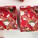 5pc Red Origami Masu Boxes Premium Quality Japanese Yuzen Washi Paper ...