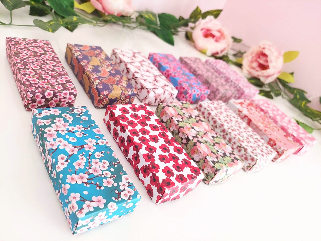 12 Pack Small Rectangle Paper Boxes W/ Lids Finished Origami - Etsy