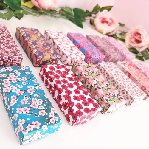 12 Pack Small Rectangle Paper Boxes W/ Lids Finished Origami | Etsy