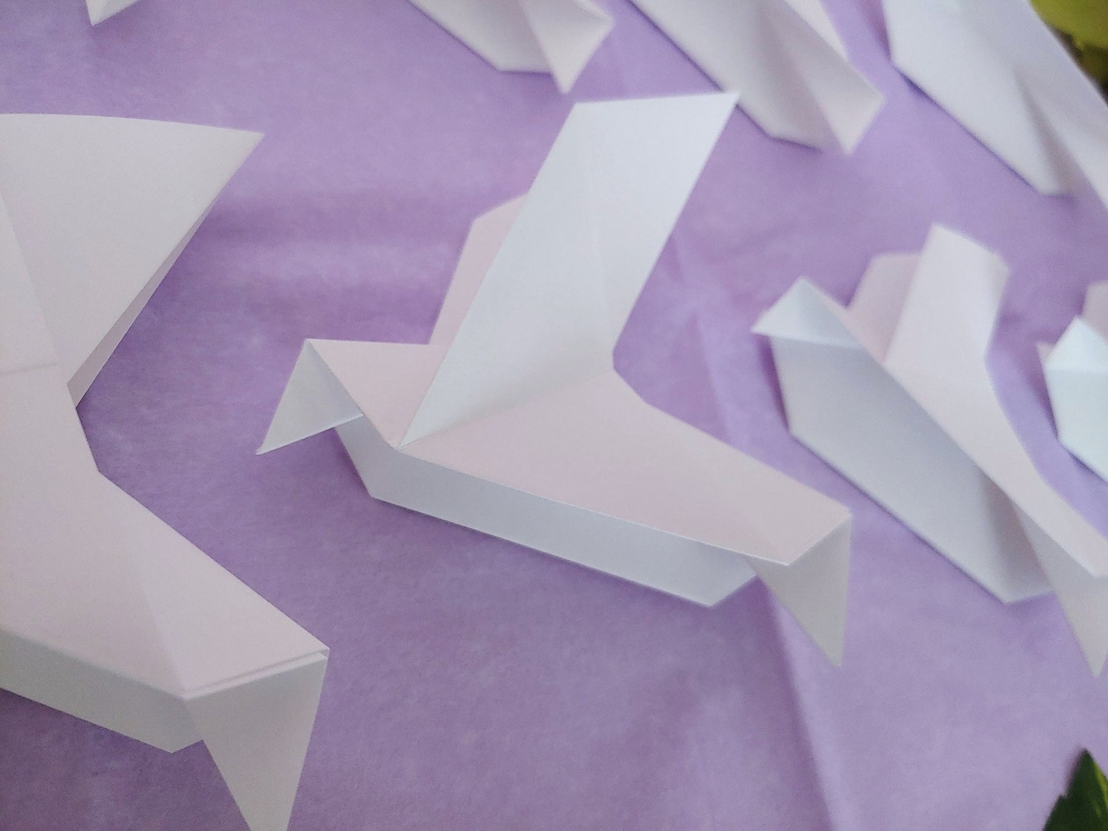 Origami Peace Doves (10 Pack) • White or Upcycled Book Page Paper Birds ...