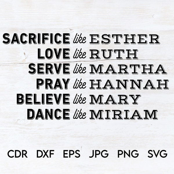 Esther and Ruth Svg - Etsy