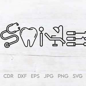 Dentist Svg Gift for Dentist Tooth Svg Teeth Svg Dental - Etsy