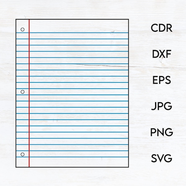 Notebook Paper - Etsy