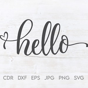 Hello Svg Welcome Svg Welcome Sign Hello Sign Hello Png - Etsy