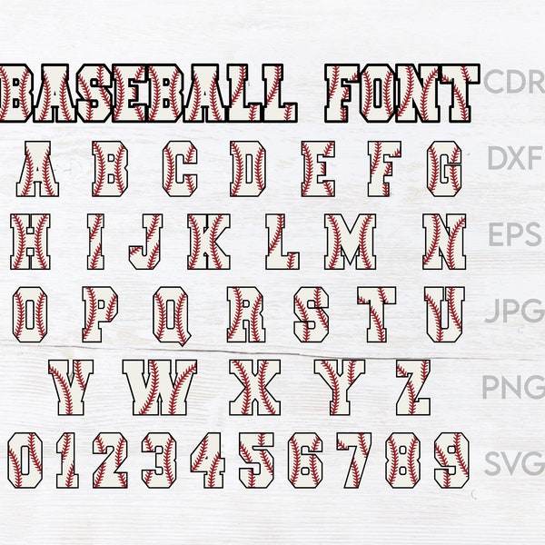 Baseball Letters - Etsy