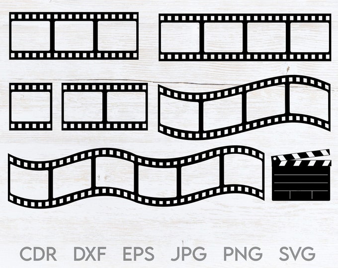 Movie Filmstrip Svg Cinema Vintage Svg Movie Film Cinema - Etsy Australia