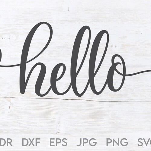 Hello Svg Hello Sign Svg Welcome Sign Svg Farmhouse - Etsy Canada