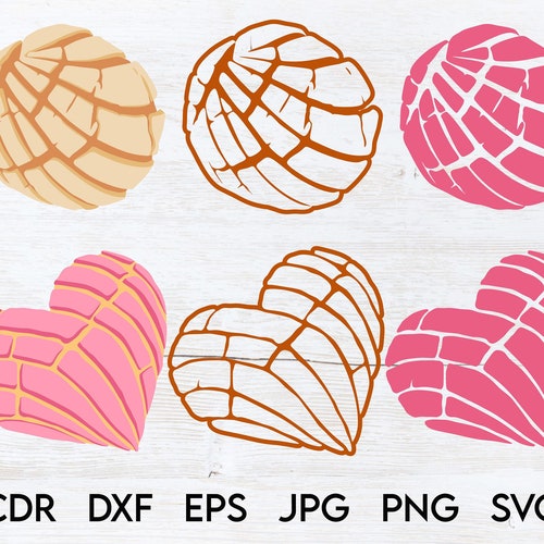 Concha Pan Dulce Mexican Sweet Bread SVG Bundle - Etsy