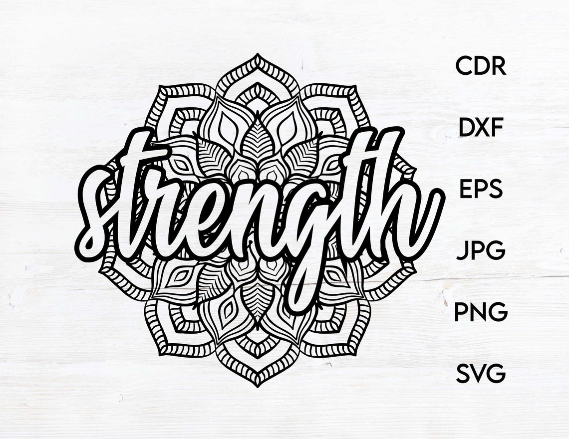 Strength Svg Cutting Files Instant Download Bible Verse Svg - Etsy