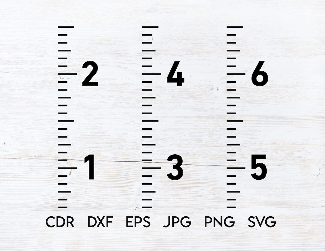Growth Chart Svg, Growth Ruler Svg, Wall Ruler Svg, Height Chart Print ...