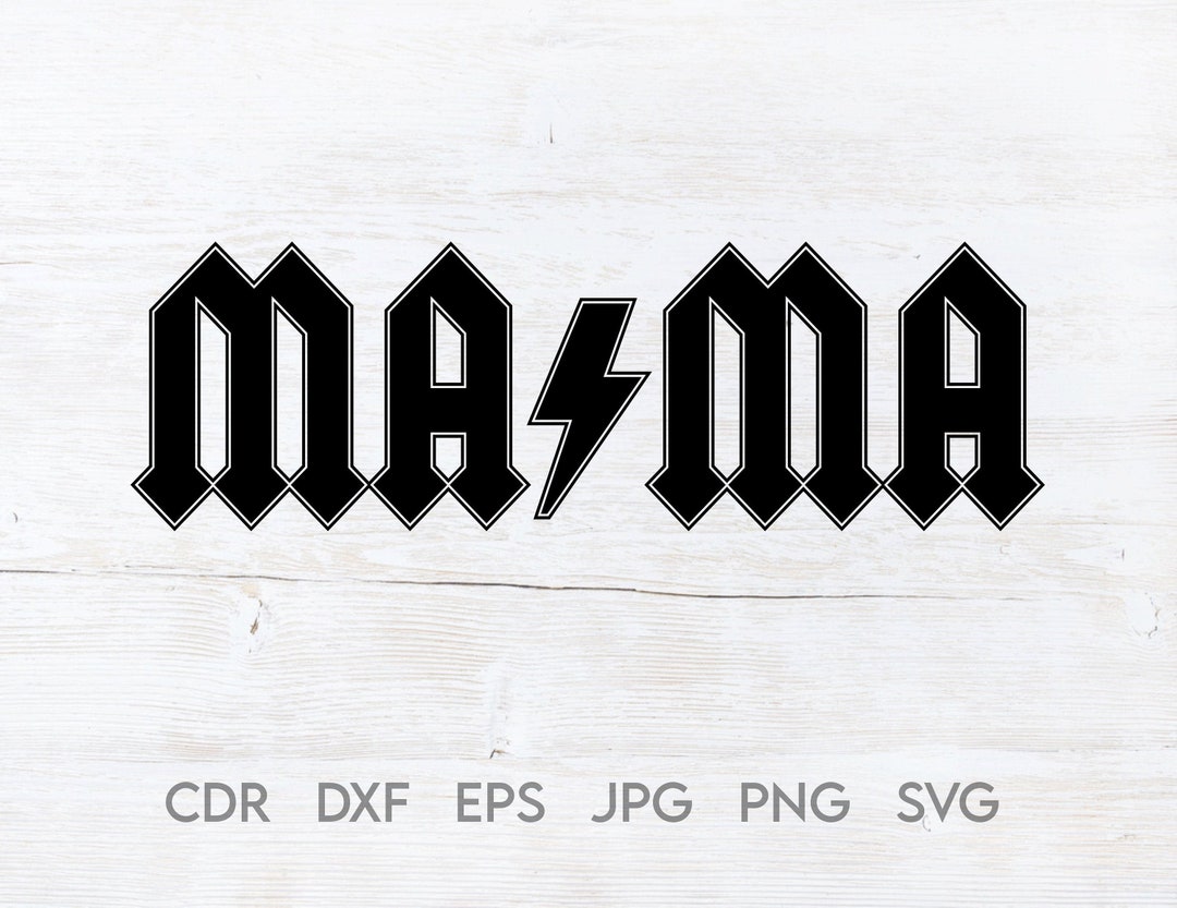Rock Mama Svg, Mama Sign, Hard Rock Mom Clipart, Mom Life Svg, Rock N ...