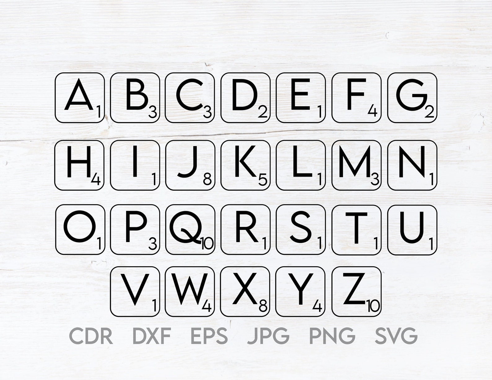 Scrabble Font Svg Scrabble Alphabet Scrabble Letters - Etsy Canada