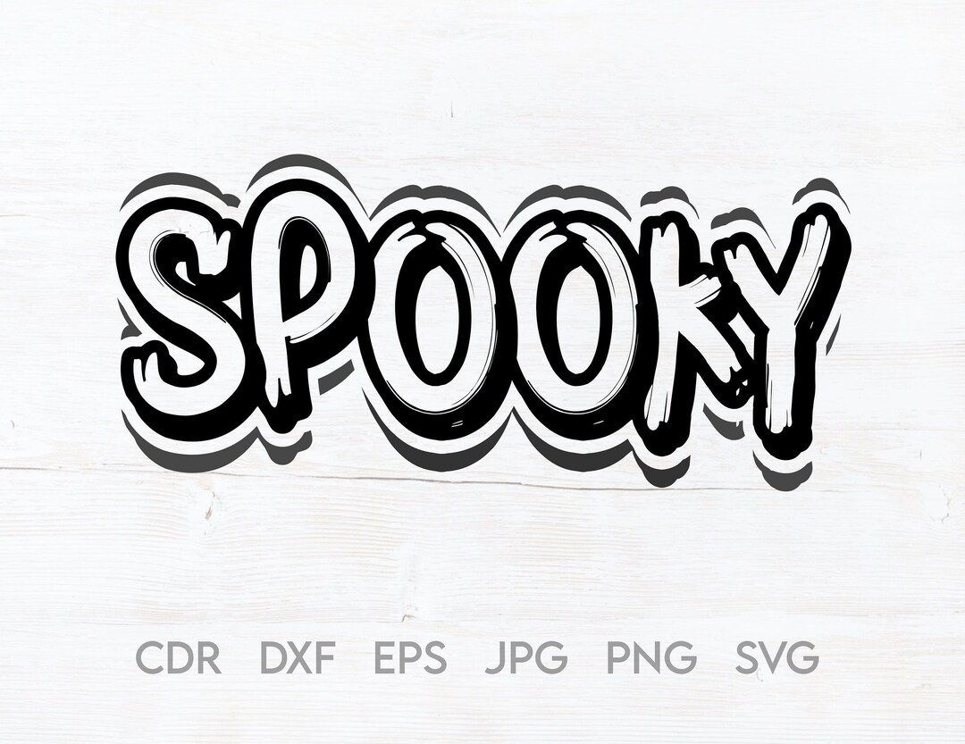Spooky Svg Horror Svg Halloween Svg Halloween Clipart - Etsy