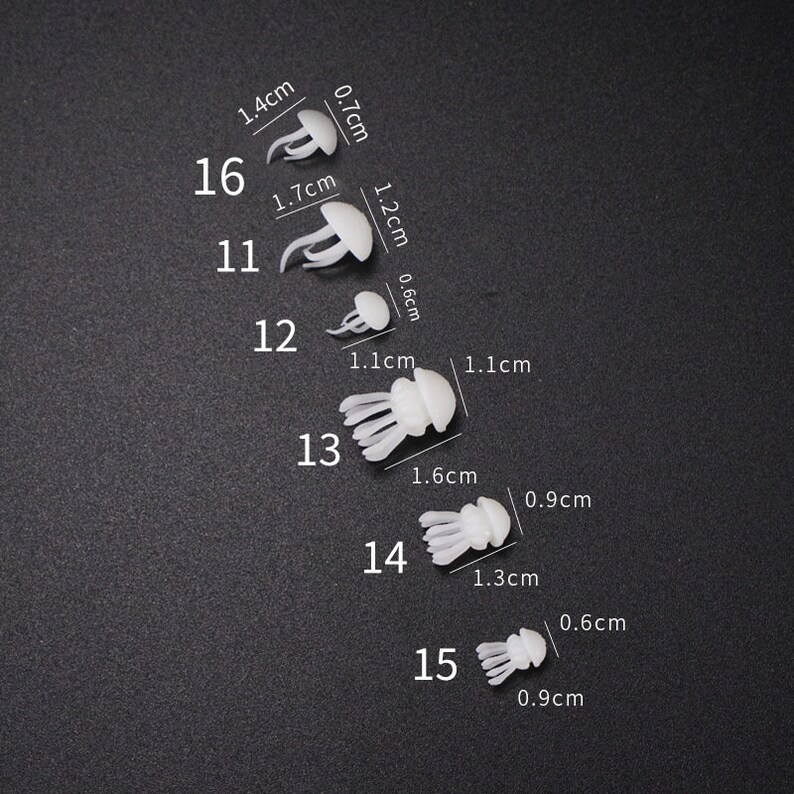 Diy Crystal Drip Material Jellyfish Drip Marine Filler 3D Mini - Etsy